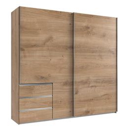 Pharao24.de Schiebet&uuml;renschrank Holzoptik inklusive Selbsteinzug 200 cm breit