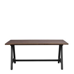 Pharao24.de Esstisch aus Eiche Massivholz dunkel ge&ouml;lt 170 cm breit