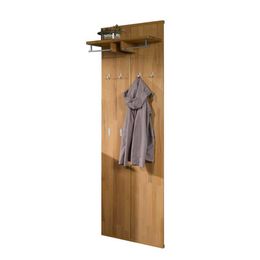 Pharao24.de Garderobenpaneel mit Haken Kernbuche massiv