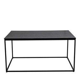 Pharao24.de Sofatisch in Schwarz Stahl 90 cm breit
