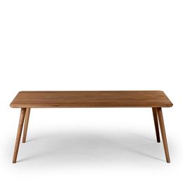 Pharao24.de K&uuml;chentisch aus Eiche Massivholz 75 cm hoch