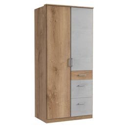 Pharao24.de Schrank f&uuml;r Jugendzimmer in Plankeneiche NB Beton Lichtgrau