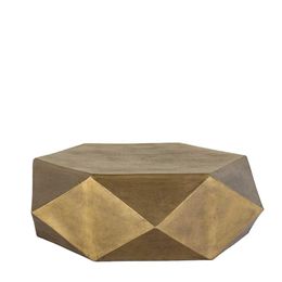 Pharao24.de Designertisch Designtisch aus Metall in sechseckiger Form