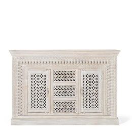 Pharao24.de Sideboard Kommode aus Massivholz geschnitzt