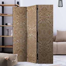 Pharao24.de Spanische Wand im Vintage Look Beige und Creme