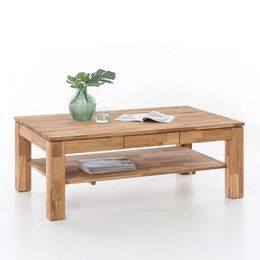 Pharao24.de Couchtisch Eiche mit einer Schublade zus&auml;tzliche Ablage 115x46x70 cm Pharao24