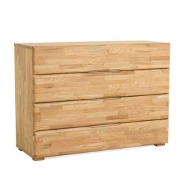 Pharao24.de Schubladen Kommode aus Wildeiche Massivholz Schlafzimmer 120x85x45 cm Pharao24