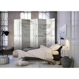 Pharao24.de Raumteiler Paravent in Beton Optik 225 cm breit