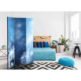Pharao24.de Spanische Wand mit blauem Himmel und Pusteblume 135 cm breit