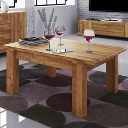 Pharao24.de Sofatisch aus Wildeiche Massivholz Landhausstil