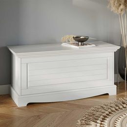 Pharao24.de Holztruhe W&auml;schetruhe aus Kiefer Massivholz Landhausstil