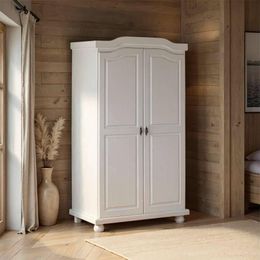 Pharao24.de Kleiderschrank im Landhausstil Massivholz
