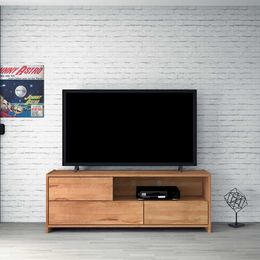 Pharao24.de TV Lowboard aus Kernbuche Massivholz 150 cm