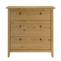 Pharao24.de Holzkommode im Landhausstil drei Schubladen