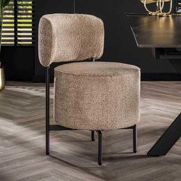 Pharao24.de Esszimmerstuhl aus Boucle Beige