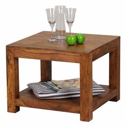 Pharao24.de Wohnzimmer Couchtisch aus Sheesham massiv lackiert 60 cm breit