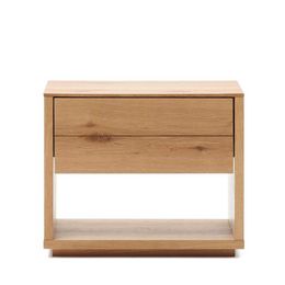 Pharao24.de Nachtschrank mit Schublade in Eichefarben 60 cm breit - 50 cm hoch