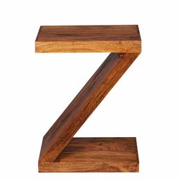 Pharao24.de Beistelltisch in Z Form Sheesham Massivholz