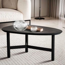 Pharao24.de Couchtisch aus Massivholz Schwarz