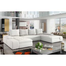Pharao24.de Couchlandschaft Ecksofa mit Schlaffunktion und Bettkasten