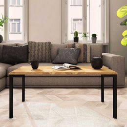Pharao24.de Couchtisch Massivholz und Metall aus Wildeiche Skandi Design