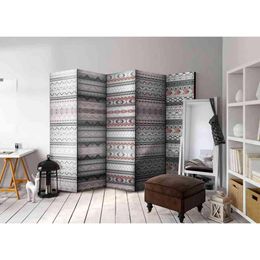 Pharao24.de Raumtrenner Paravent im Ethno Design Bunt