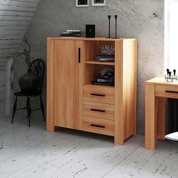 Pharao24.de Brotschrank aus Kernbuche Massivholz 110 cm