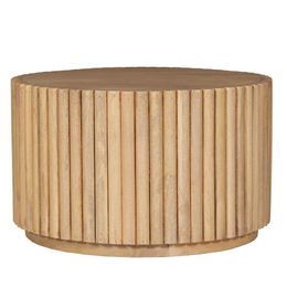 Pharao24.de Couchtisch Sofatisch in Holz Naturfarben aus Mangobaum Massivholz