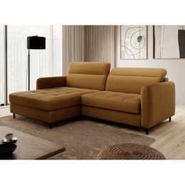 Pharao24.de Ecksofa Sofa mit Schlaffunktion und Bettkasten