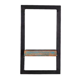 Pharao24.de Shabby Chic Wandregal aus Recyclingholz Metall