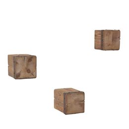 Pharao24.de Wand Regal Set aus Tanne Massivholz rustikalen Landhausstil (dreiteilig)