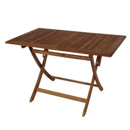 Pharao24.de Garten Klapptisch aus Akazie Massivholz 120 cm