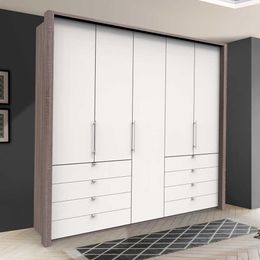 Pharao24.de Schlafzimmerkleiderschrank Made in Germany 3 t&uuml;rig mit Schubladen