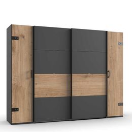 Pharao24.de Kleiderschrank Schiebet&uuml;ren und Dreht&uuml;ren Industry und Loft Stil