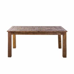 Pharao24.de Esszimmertisch aus Mangobaum Recyclingholz 160 cm breit