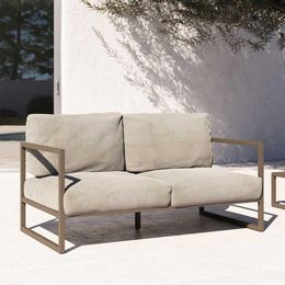 Pharao24.de Outdoor Lounge Sofa in modernem Design Metall B&uuml;gelgestell