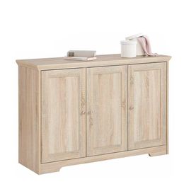 Pharao24.de 3 t&uuml;riges Sideboard in Eichefarben 120 cm breit