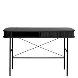 Pharao24.de Moderner Home Office Schreibtisch in Schwarz Skandi Design