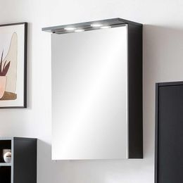 Pharao24.de Spiegelschrank mit LED in Schwarz Made in Germany