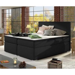 Pharao24.de Polsterbett Boxbett mit Bezug aus Webstoff