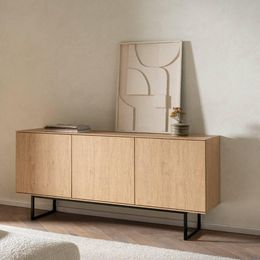 Pharao24.de Sideboard Wohnzimmerkommode 3 t&uuml;rig in modernem Design