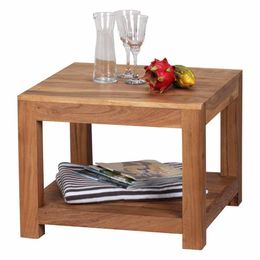 Pharao24.de Couchtisch aus Akazie Massivholz 60 cm