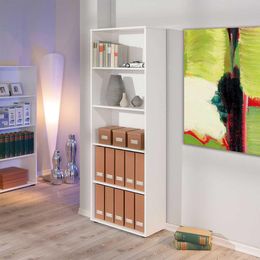 Pharao24.de Regal in Wei&szlig; lackiert 60 cm breit