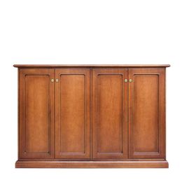 Pharao24.de Schuh Schrank mit T&uuml;ren in Nussbaumfarben klassischen Stil
