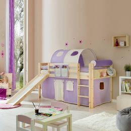 Pharao24.de Kinder-Hochbett mit Rutsche M&auml;dchen