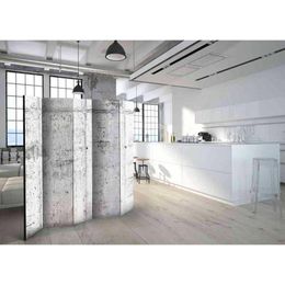 Pharao24.de Industry Design Paravent in Beton Optik 225 cm breit