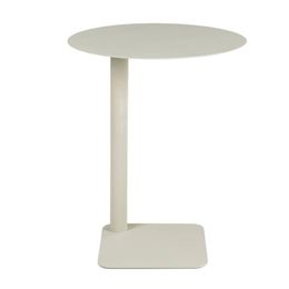 Pharao24.de Beistelltisch Sofatisch in Beige aus Metall