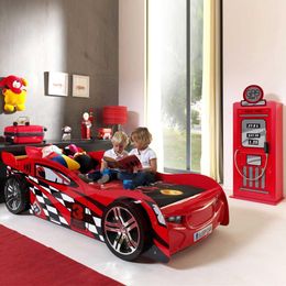 Pharao24.de Rennwagen-Bett in Rot Autobett (zweiteilig)
