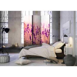 Pharao24.de Paravent Lavendelbl&uuml;ten 135 cm breit
