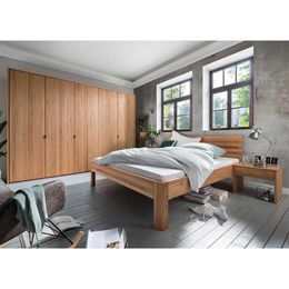 Pharao24.de Schlafzimmer M&ouml;bel aus Kernbuche Massivholz ge&ouml;lt modern (vierteilig)